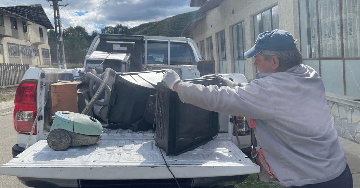 Electrical waste collection campaign in Resita - ECOTIC